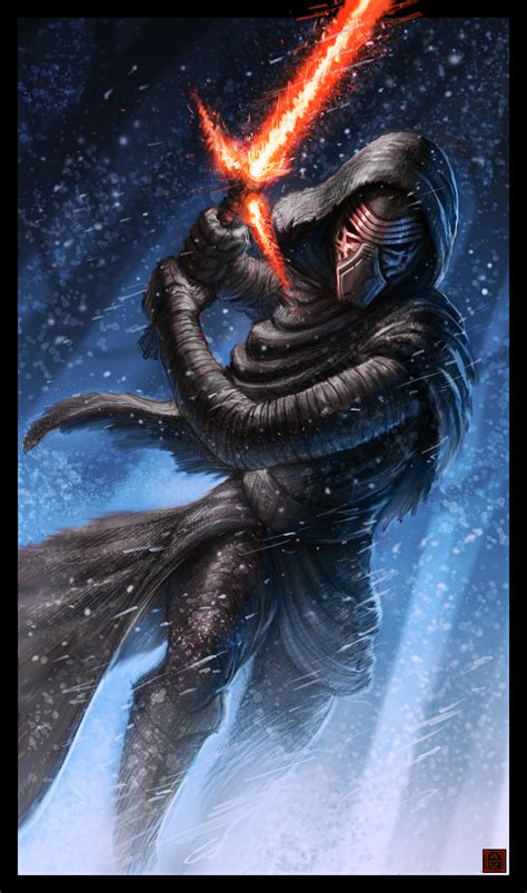 Adam Vehige Kylo Ren Star Wars Absurdres Highres 1boy Black