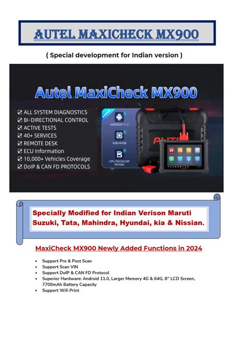 Autel Car Scanner At ₹ 65000 Piece Car Scanner In Gurugram Id 2855281877888