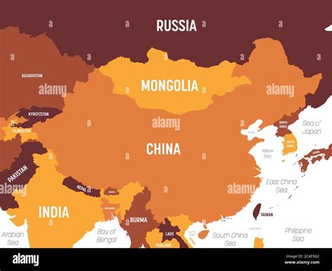 Map Of China And Neighboring Countries Oconto County Plat Map