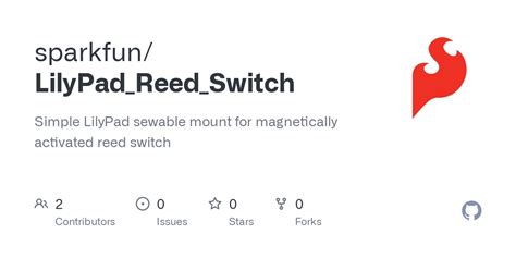 Github Sparkfunlilypadreedswitch Simple Lilypad Sewable Mount For