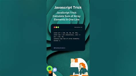 Javascript Trick 18 Calculate Sum Of Array Elements In One Line