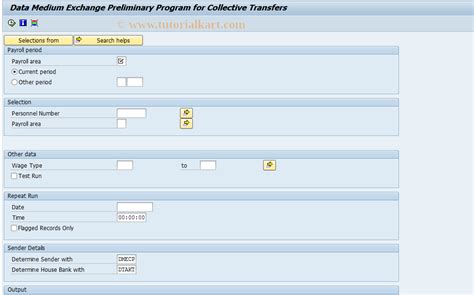 PC M CDCP SAP Tcode DME Prel Program Collective Transfer