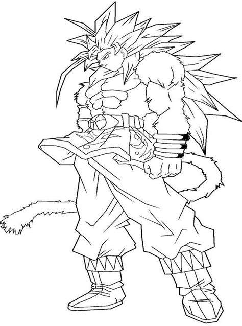 Goku Super Saiyan Coloring Pages