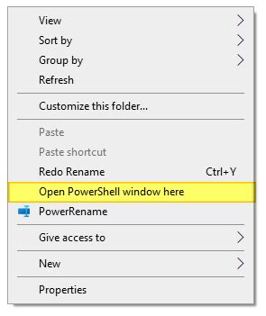 How To Open The PowerShell Window In A Specific Folder SharePoint Diary