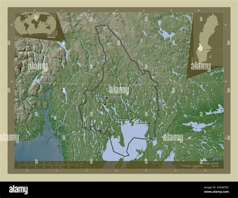 Map Of Varmland Sweden Carte De Värmland Incv