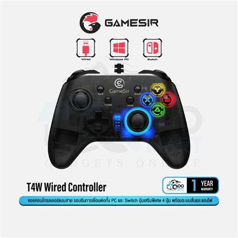 GameSir T4w Wired Controller Game With RGB Backlight For PC And Nintendo Switch Qoomart Shopee