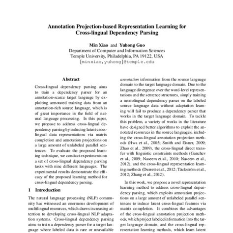 Annotation Projection Based Representation Learning For Cross Lingual Dependency Parsing Acl