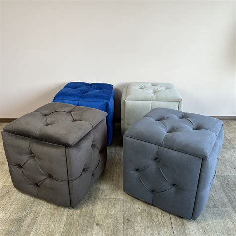 Пуф трансформер 5в1 каретная стяжка Белый каркас выбор продажа цена в Каменском Банкетки и