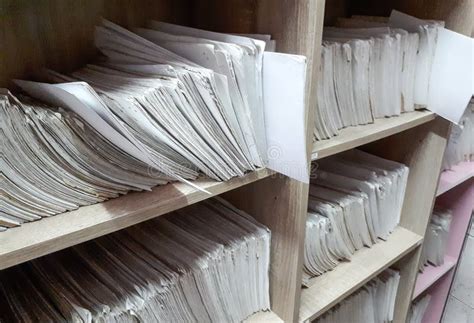 A Cupboard Full Of Paper Files Stock Image Image Of Disadvantage