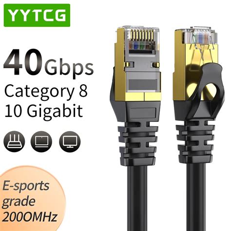 초고속 Cat 8 이더넷 케이블 Cat 8 Sstp Rj45 네트워크 커넥터 노트북 라우터 2000mhz Rj45 네트워크 케이블 Aliexpress
