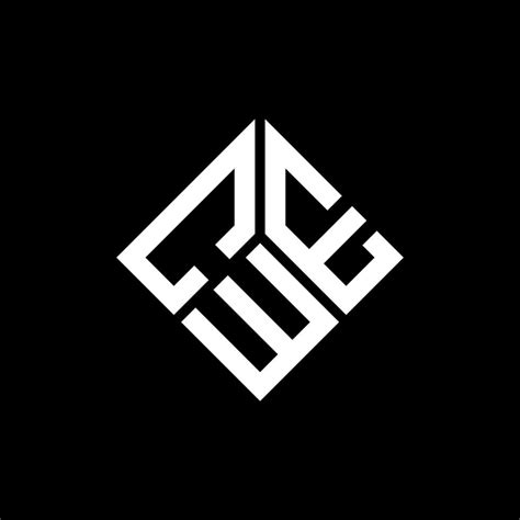 Cwe Letter Logo Design On Black Background Cwe Creative Initials Letter Logo Concept Cwe