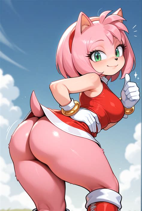 Rule 34 Ai Generated Amy Rose Ass Big Breasts Breasts Clothing Fat