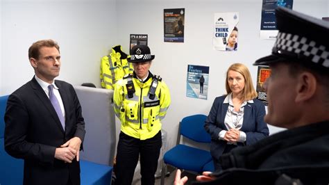 Policing Minister Visits Force In Sussex To See How Its Combating