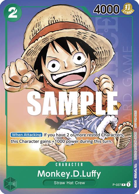 Monkeydluffy P 037 One Piece Card Game Optcggg Optcggg