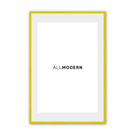 Frametolia Sunburst Yellow All Modern Wall Frame Solid Wood Picture