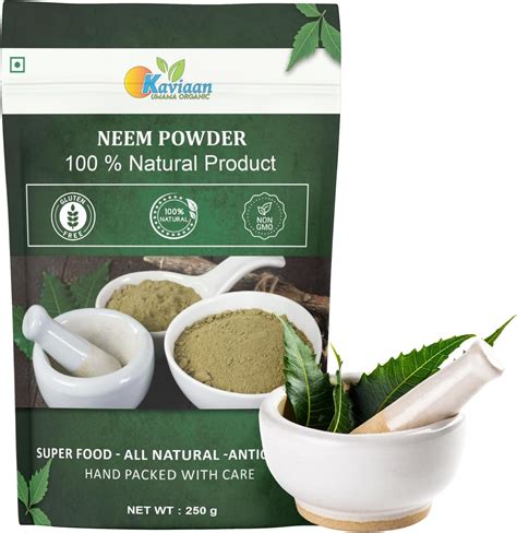 Organic Wild Crafted Neem Leaf Powder Potent Skin Hair And Detox Supplement With