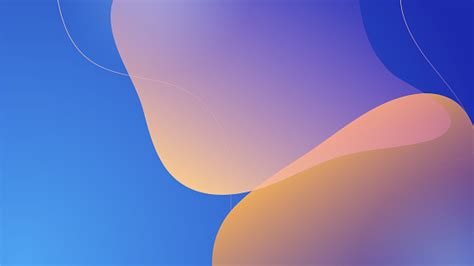 분홍색과 주황색 노란색의 네온 그라디언트가있는 추상 파란색 배경 벡터 일러스트 레이 션 0명에 대한 스톡 벡터 아트 및 기타