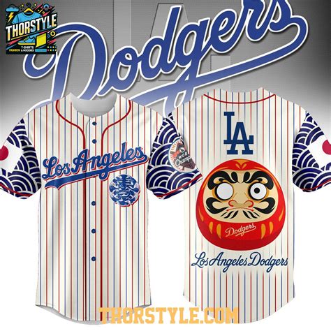 Los Angeles Dodgers 2025 Japanese Heritage Doll Baseball Jersey Thorstyle