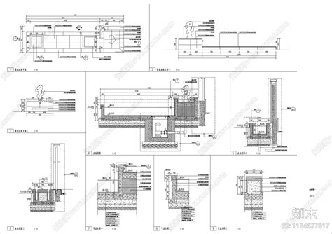 庭院特色水池详图施工图下载【id1134627817】知末案例馆
