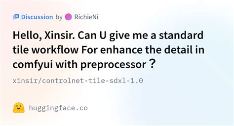 Xinsir Controlnet Tile Sdxl 1 0 · Hello Xinsir Can U Give Me A Standard Tile Workflow For
