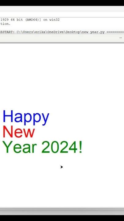 Happy New Year Python Coding Newyearturtledrawing Youtube