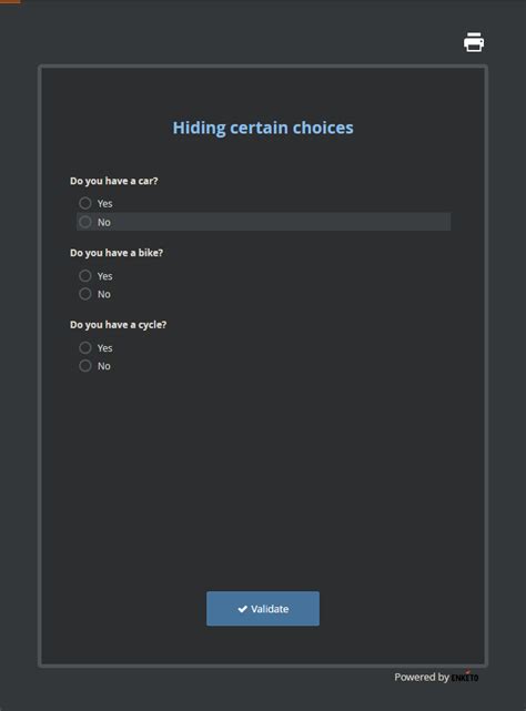 Choice Filter With Cascading Select Questions Form Building