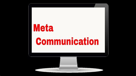 Meta Communication With Examples Youtube