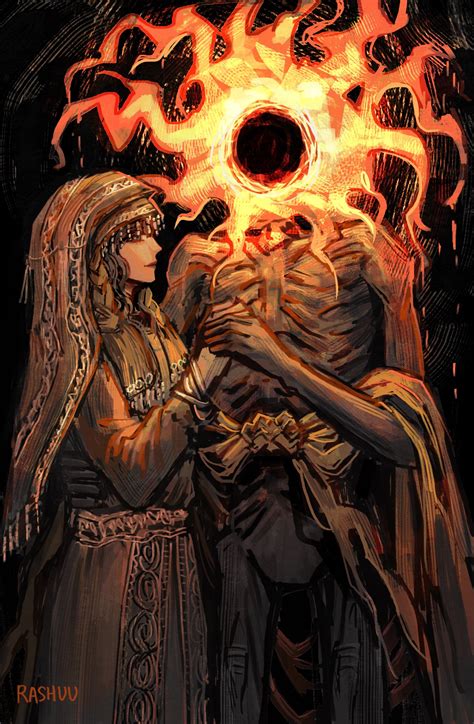 Midra Lord Of Frenzied Flame And Nanaya Elden Ring And 1 More Drawn