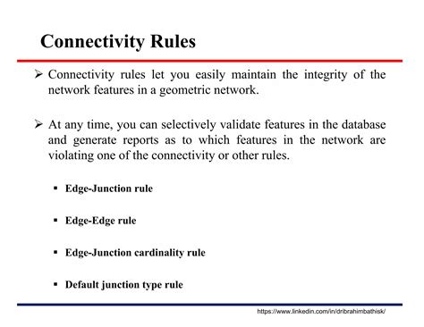 Network Analysis In Gis Part 2 Connectivity Rules Pdf