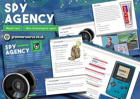 Year 6 Model Text Non Chronological Report Spy Agency Grammarsaurus