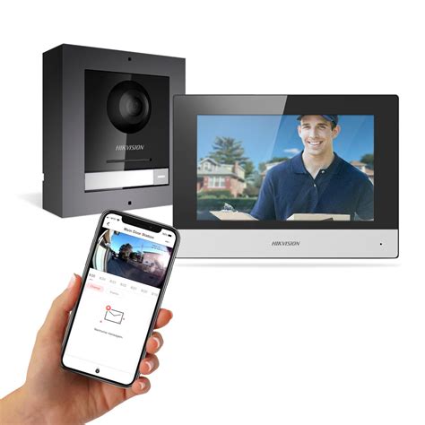 Hikvision IP Intercom Video Kit System Inch Colorful TFT Screen Built In Loudspeaker