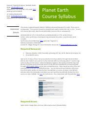 Geology Course Syllabus And Resources Course Hero