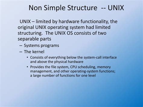 Operating System 14 Unix And Kernel Based Os Ppt