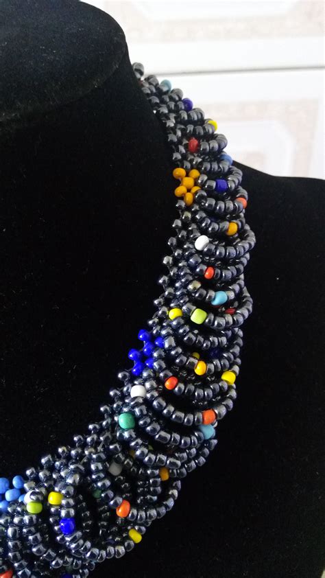 On Sale African Beaded Necklace African Necklace Beaded Etsy