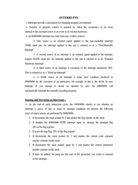 interrupts pdf pdf subroutine computer architecture