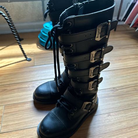 DEMONIA BOOTS! i’m not sure what type of demonia... - Depop