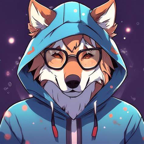 Premium Ai Image Portrait Of A Wolf Wearing A Hooded Jacket And Glasses
