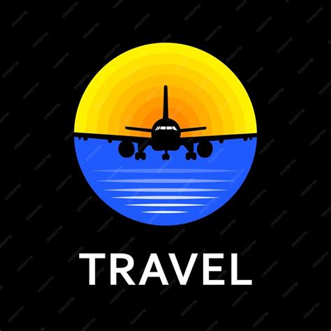 Travel Logo Airplane World Travel Tour Vuelo Logo Agencia Aventura