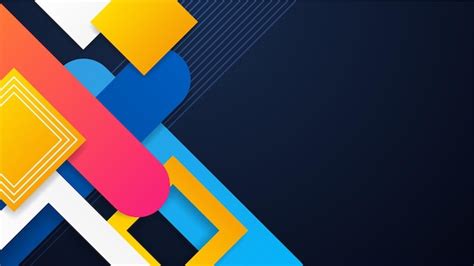 Premium Vector Modern Colorful Abstract Background With Geometric Shapes Lines And Waves