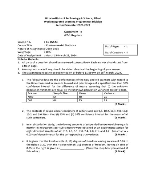 assignment 2 2023 24 pdf p value confidence interval
