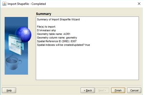 Loading Shapefile In Oracle Spatial Geographic Information Systems