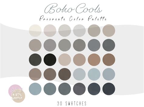 Boho Procreate Color Palette Bundle Color Palette For Procreate Procreate Swatches IPad Art IPad
