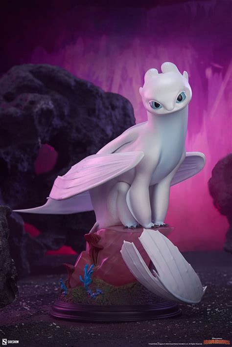 How To Train Your Dragon Light Fury Statue By Sideshow Collectibles Limited 3000 Osmileys