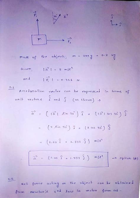 Solved A 200 G Object Has An Acceleration A With A Magnitude Of 200 Ms2 Course Hero