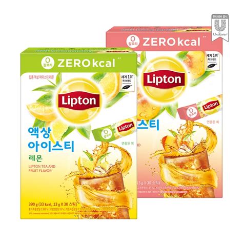 [립톤] 립톤 액상아이스티 제로칼로리 복숭아 레몬 30t 티몬