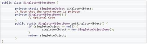 how to use singleton design pattern in java