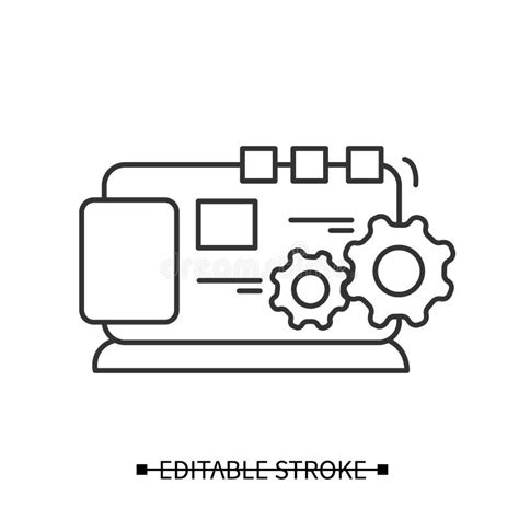 website optimization icon editable stroke linear vector illustration