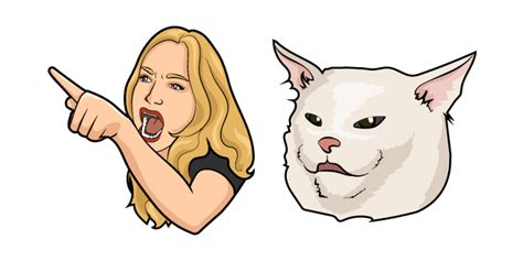 Woman Yelling At A Cat Meme Cursor Custom Cursor