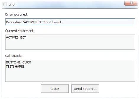 I Ve Got An Error When Running VBA Macro