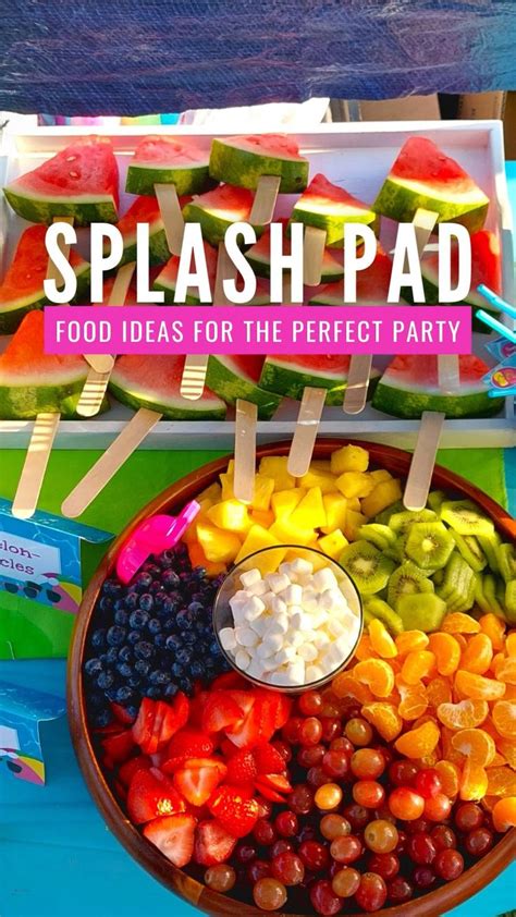 Splash Pad Party Food Ideas Pool Birthday Party Food